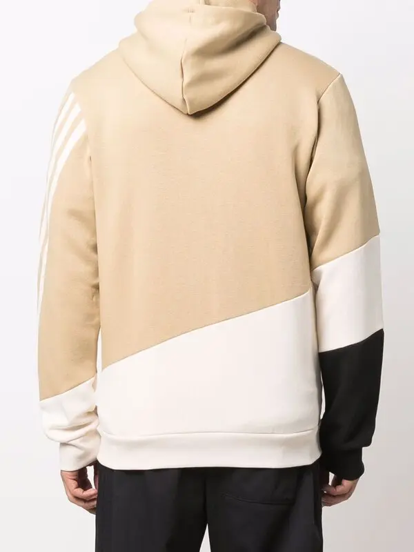 Adidas Three-stripe Panelled Zip Hoodie