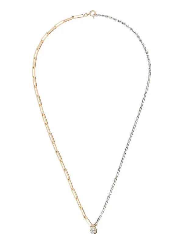 Yvonne Léon 18kt Pear-cut Diamond Necklace - Gold