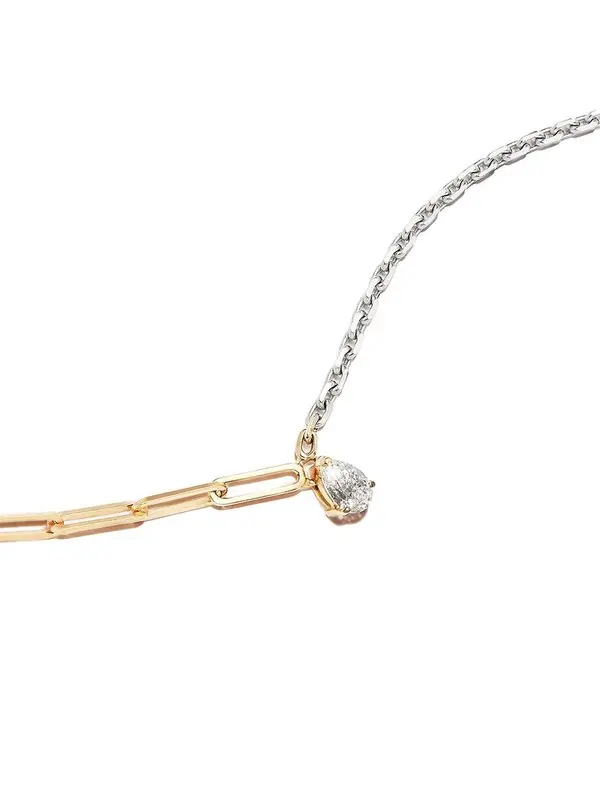 Yvonne Léon 18kt Pear-cut Diamond Necklace - Gold