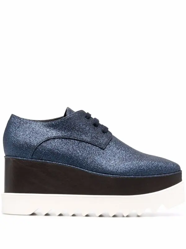 Stella McCartney Elyse Metallic Platform Shoes
