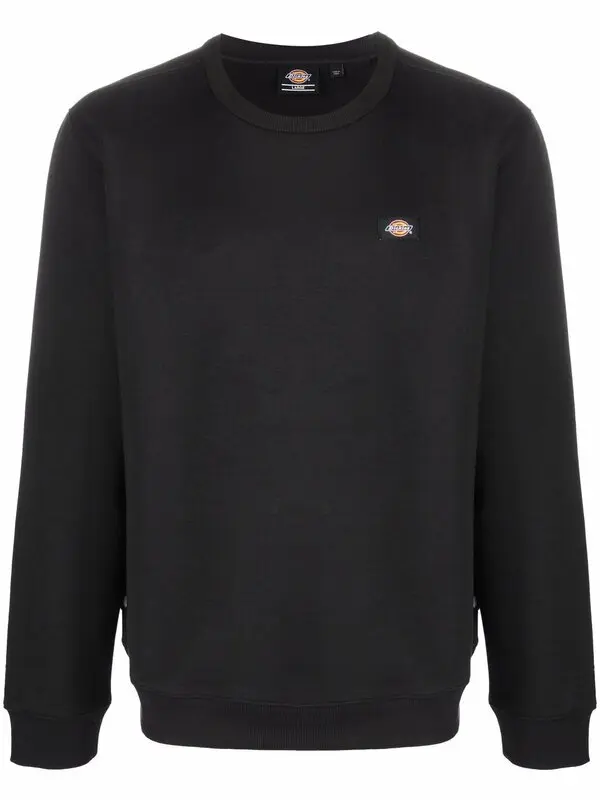 Dickies Logo-patch Crew Neck Sweatshirt - Black