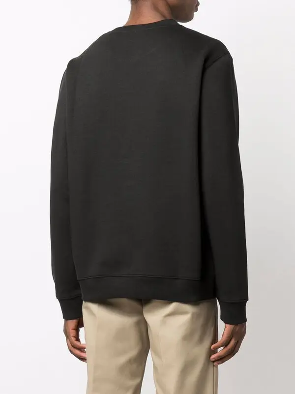 Dickies Logo-patch Crew Neck Sweatshirt - Black