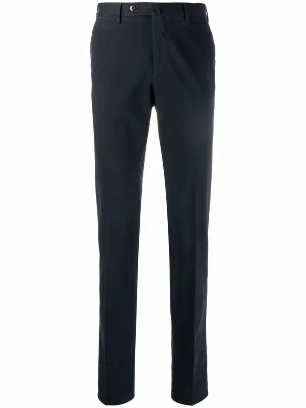 PT TORINO Straight Leg Chino Trousers - Blue