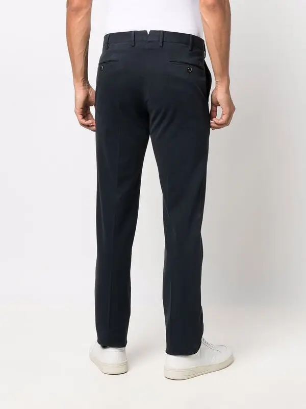 PT TORINO Straight Leg Chino Trousers - Blue