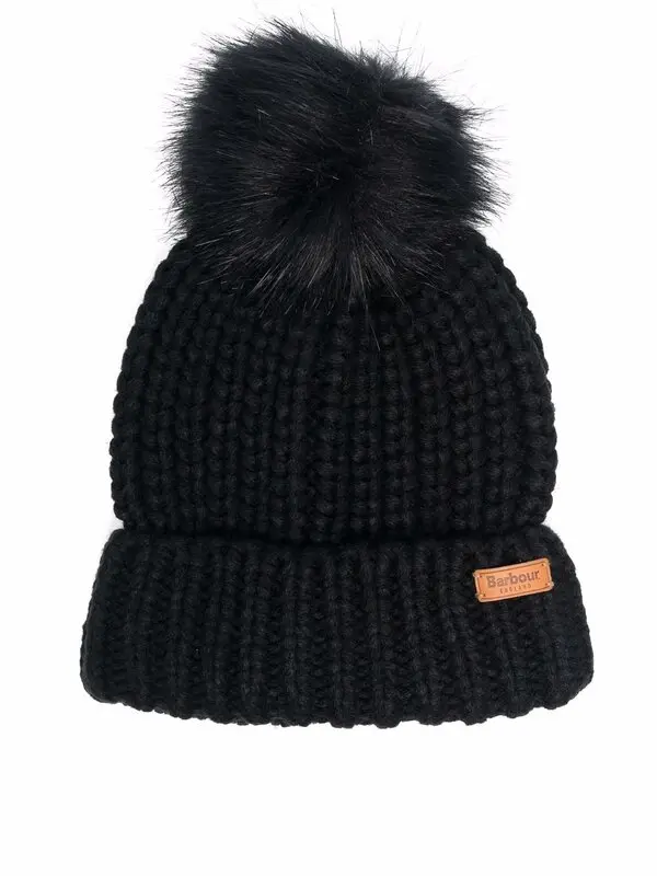 Barbour Chunky-knit Beanie - Black