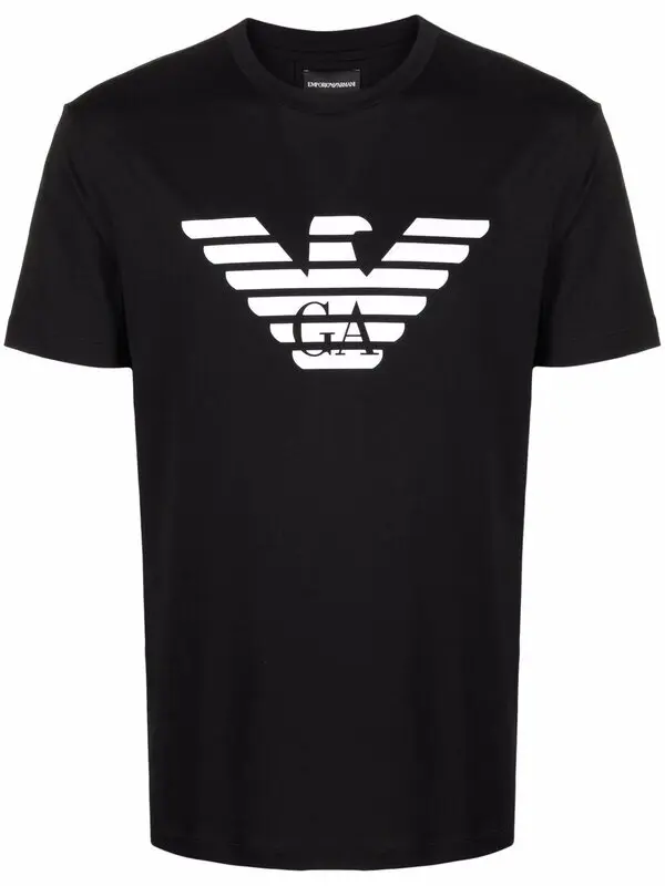 Emporio Armani Logo-print T-shirt - Black