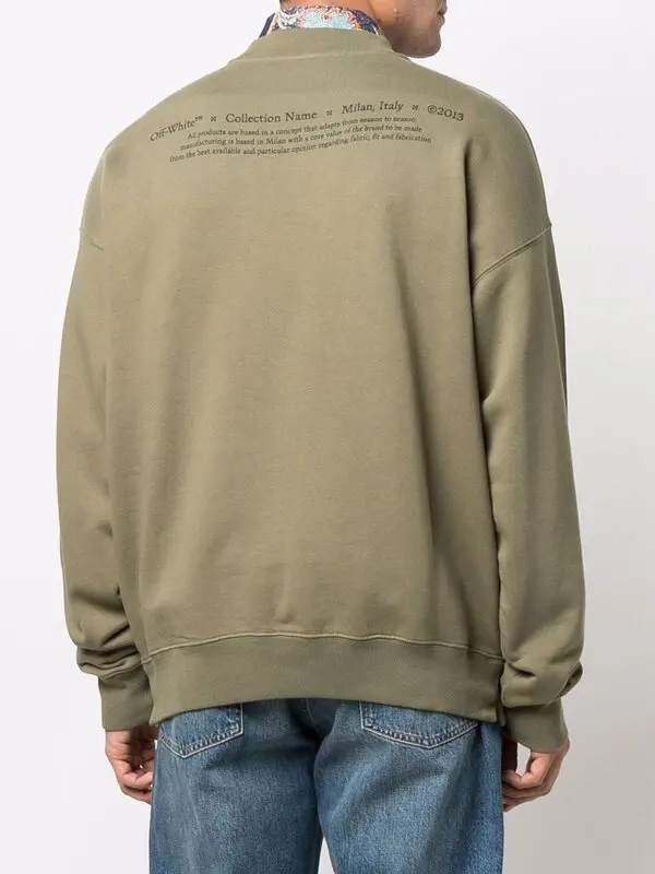 Off-White Caravaggio Painting Print Cotton Sweatshirt