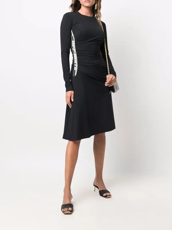 Off-White Logo Tape Midi Dress