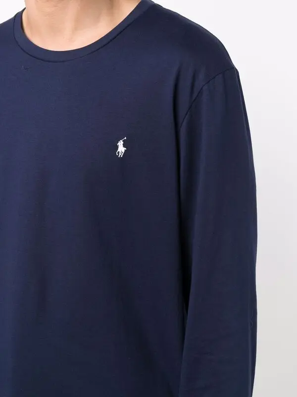 Polo Ralph Lauren Logo-embroidered T-shirt - Blue