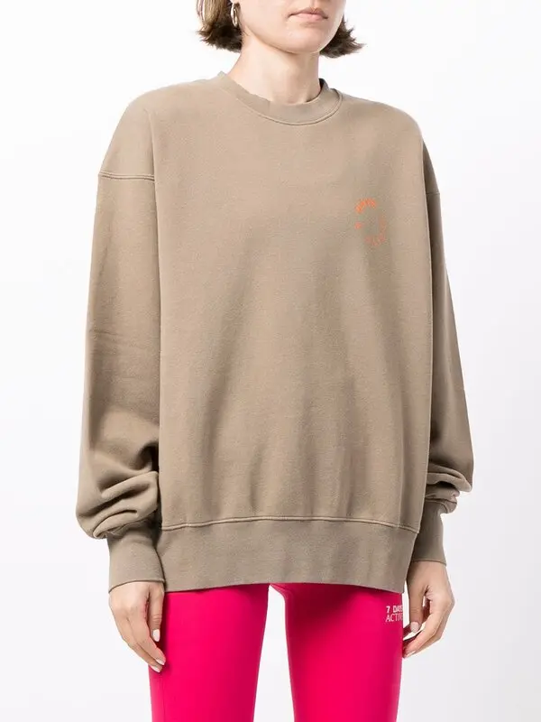 7 DAYS ACTIVE Cotton Sweatshirt - Grey