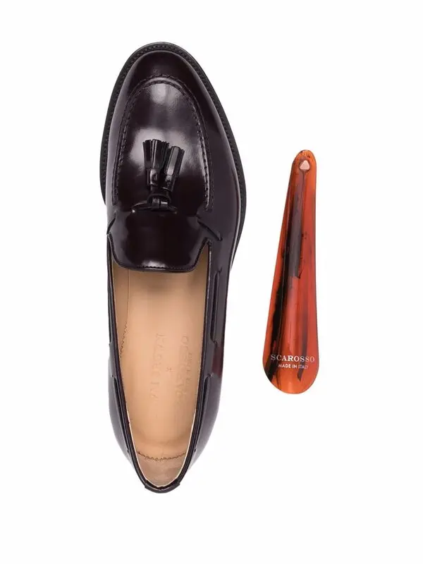 SCAROSSO William Leather Loafers - Purple