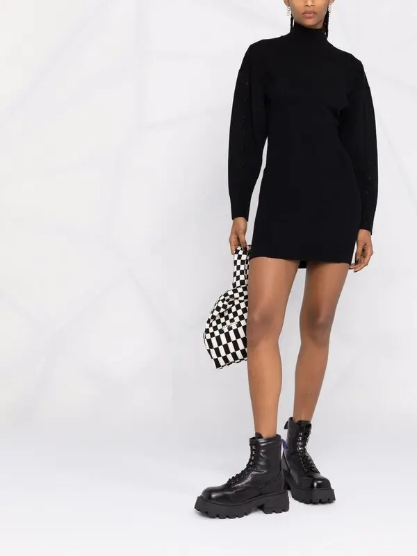 DIESEL® Roll-neck Knit Dress