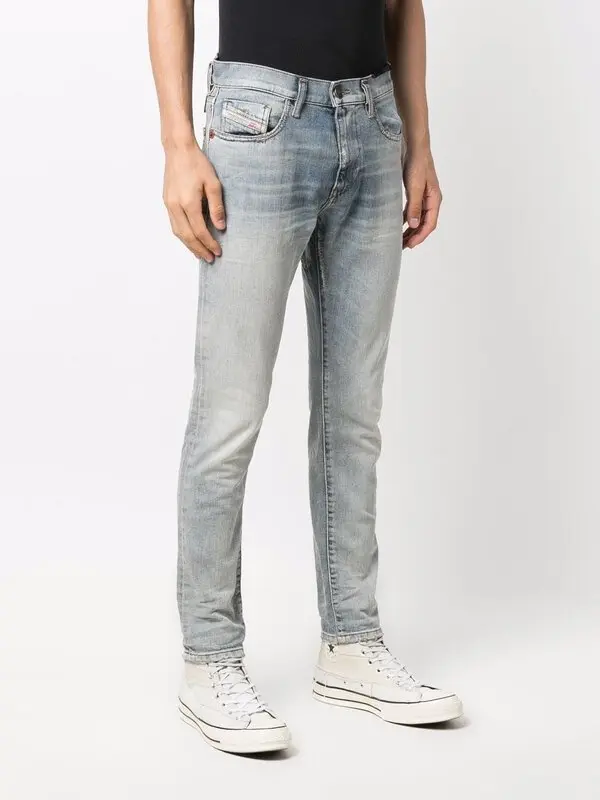 DIESEL® Faded Slim-fit Jeans - Blue