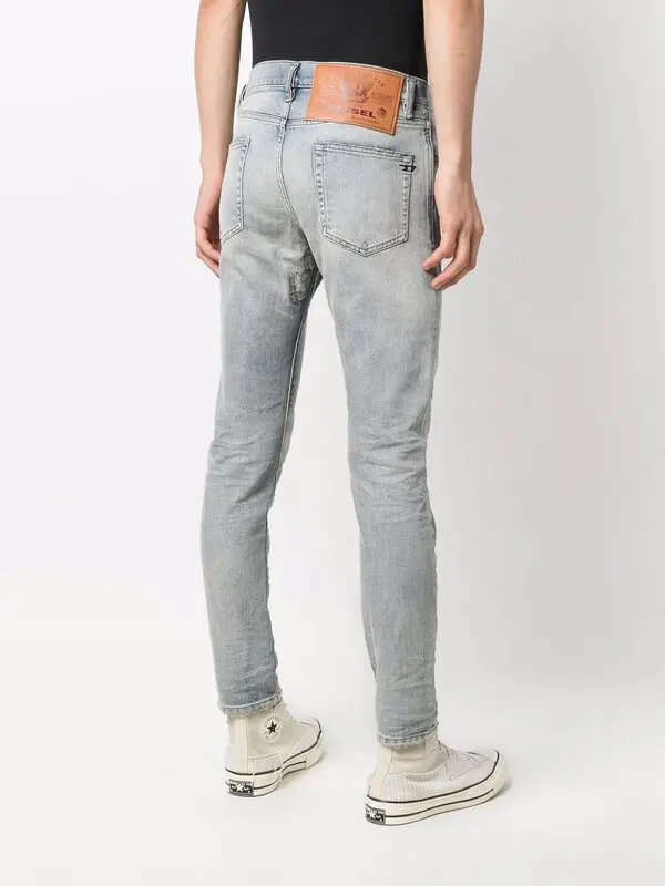 DIESEL® Faded Slim-fit Jeans - Blue