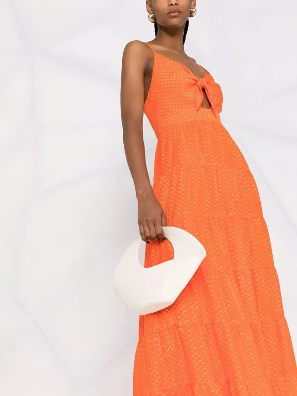 alice and olivia orange maxi dress Buy Alice + Olivia Sleeveless Pleated Maxi Dress - Orange At 13% Off