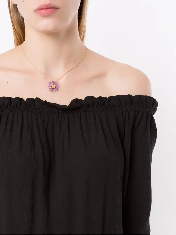 Dolce & Gabbana 18k Yellow Amethyst Necklace