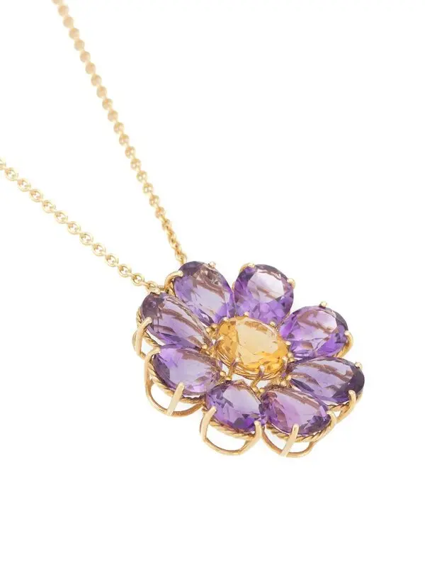 Dolce & Gabbana 18k Yellow Amethyst Necklace