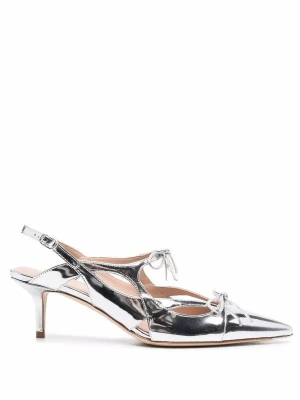 SCAROSSO X Paula Cademartori Cinderella Leather Pumps