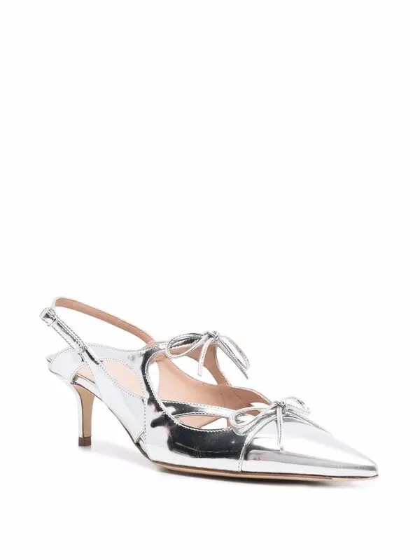 SCAROSSO X Paula Cademartori Cinderella Leather Pumps