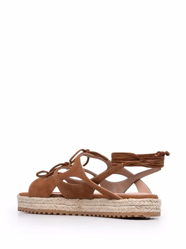 SCAROSSO X Paula Cademartori West Sandals - Brown