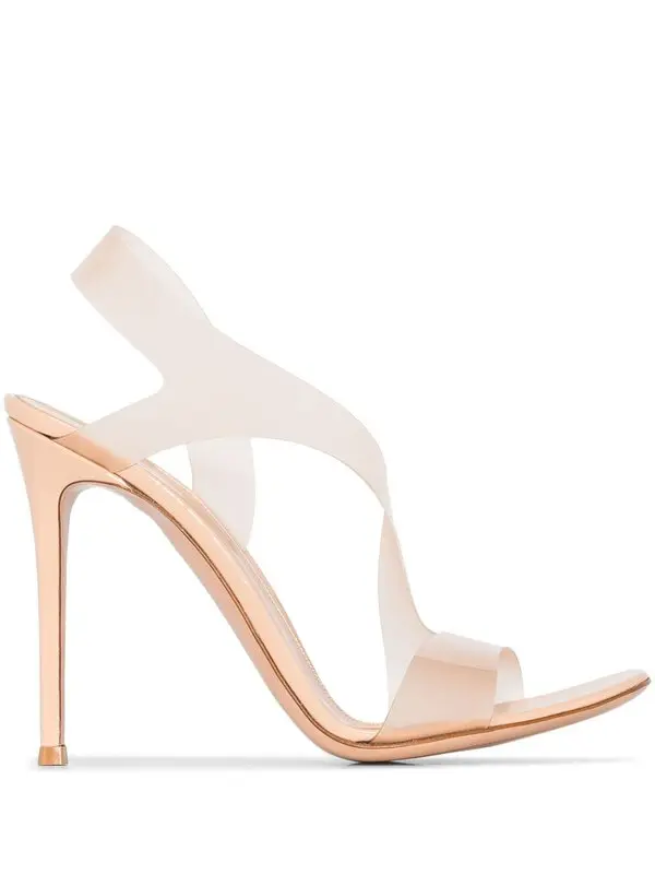 GIANVITO ROSSI Metropolis 105mm Sandals - Neutrals