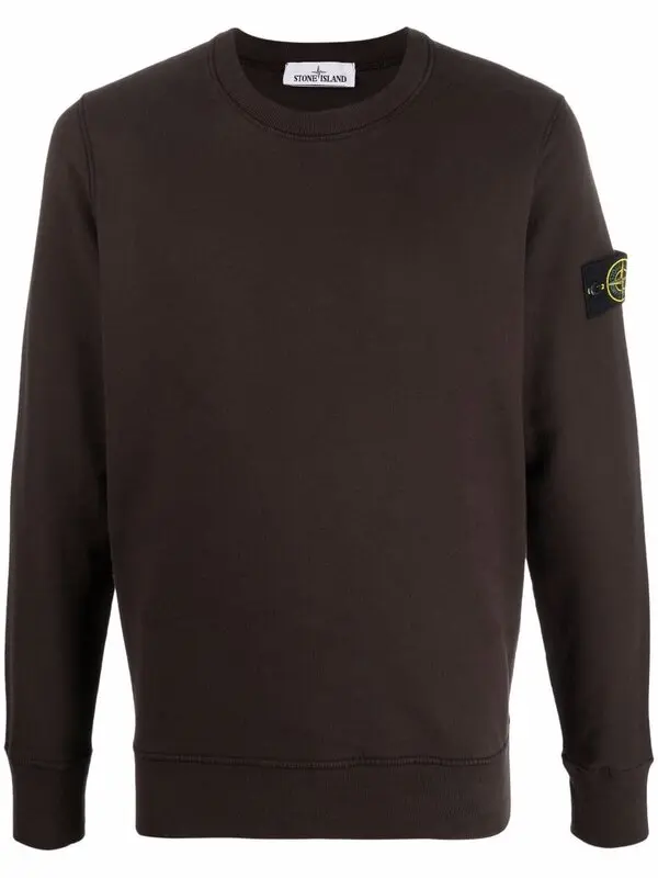 Stone Island Compass Ogo Badge Crew-neck Sweatshirt