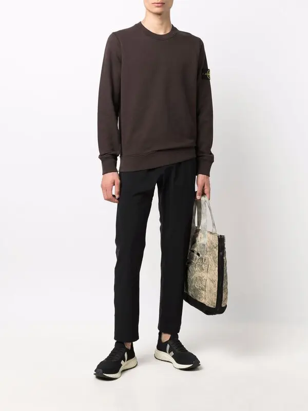 Stone Island Compass Ogo Badge Crew-neck Sweatshirt