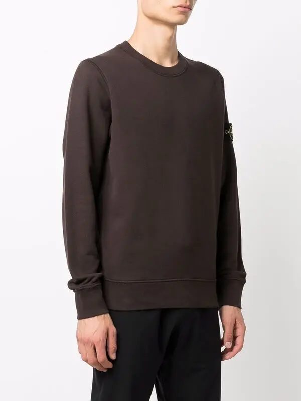 Stone Island Compass Ogo Badge Crew-neck Sweatshirt