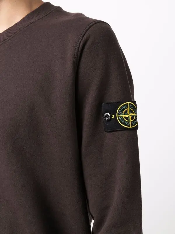 Stone Island Compass Ogo Badge Crew-neck Sweatshirt