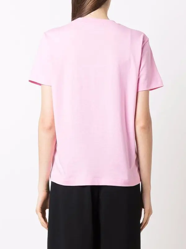 MSGM Logo-print T-shirt - Pink