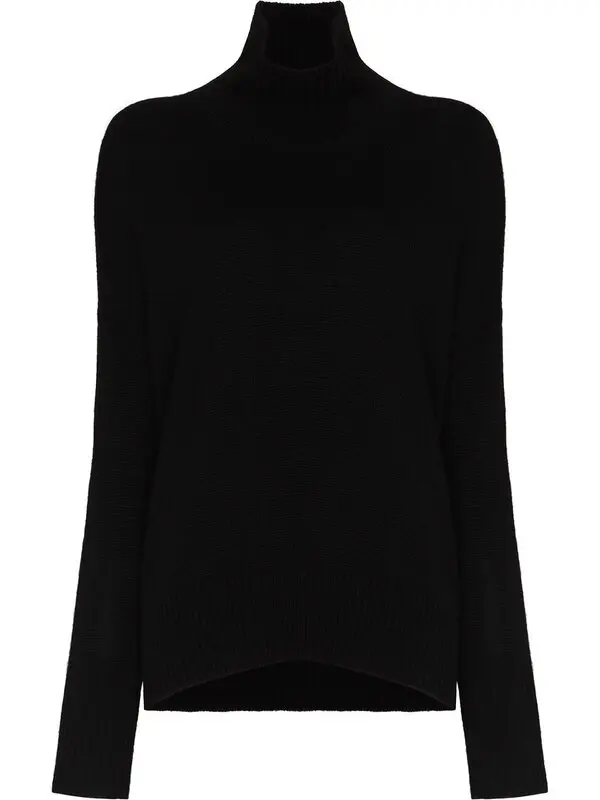 LISA YANG Heidi Roll-neck Jumper - Black