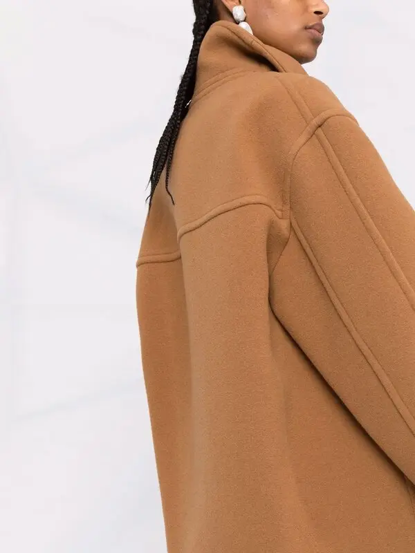 Acne Studios Funnel-neck Double-breasted Coat
