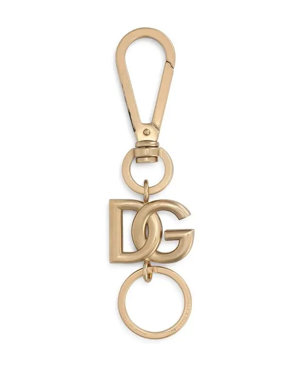 Dolce & Gabbana Logo-plaque Keyring - Gold