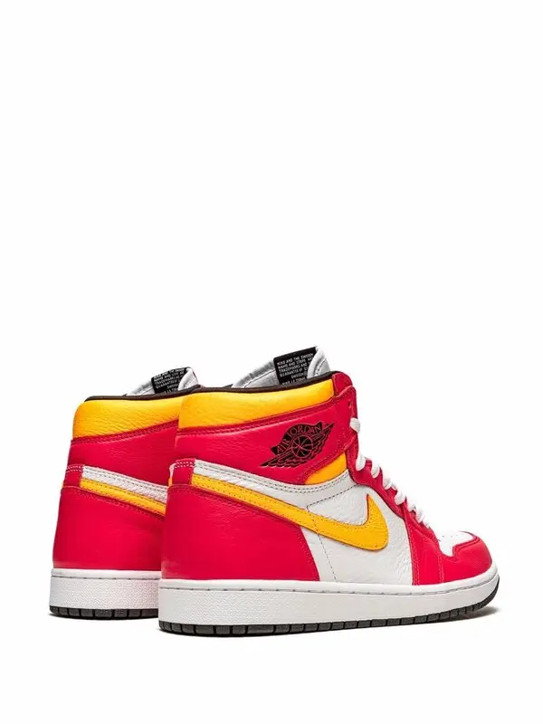 JORDAN Air 1 High Og Light Fusion Sneakers - Red