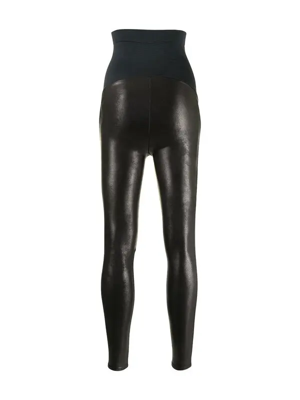 Spanx High-waisted Faux-leather Leggings