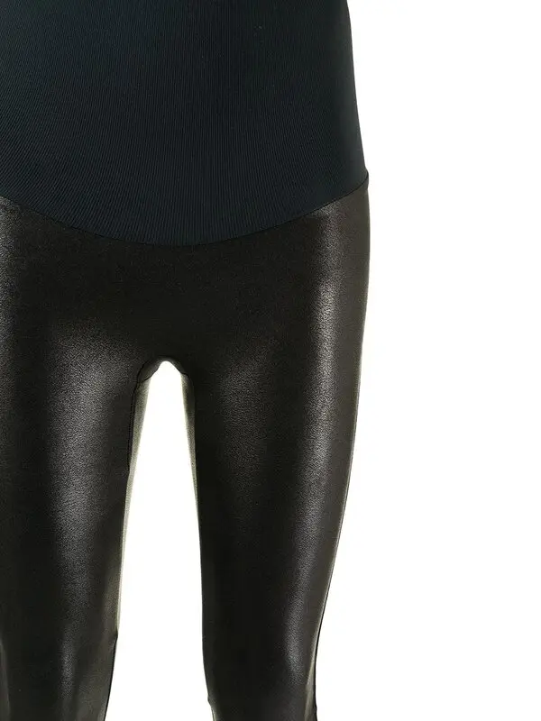 Spanx High-waisted Faux-leather Leggings