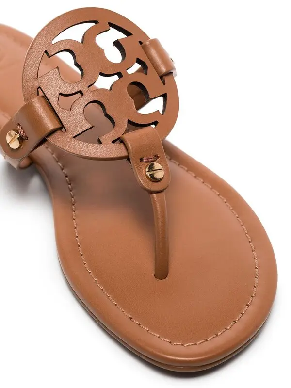 Tory Burch Miller Leather Sandals - Brown