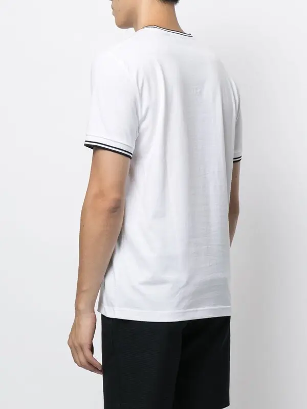 Fred Perry Logo-embroidered T-shirt - White