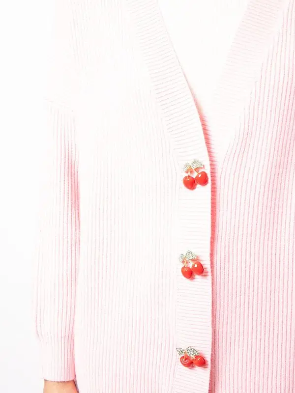 Olivia Rubin Frankie Cherry-embellihed Cardigan