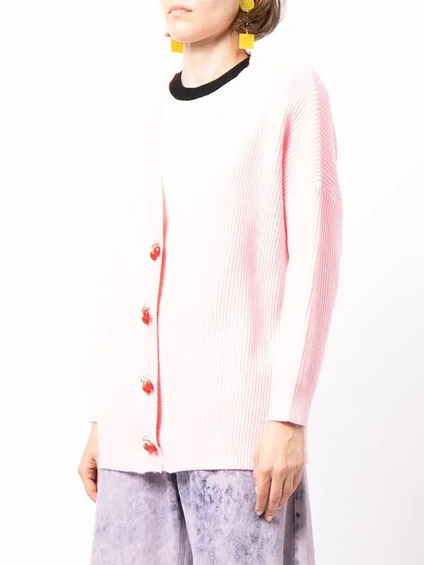Olivia Rubin Frankie Cherry-embellihed Cardigan