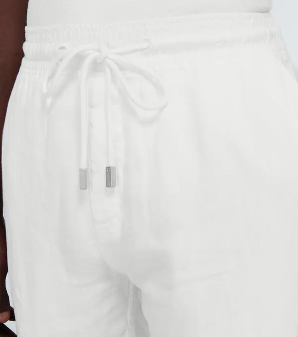 Vilebrequin Linen Drawstring Trousers - White