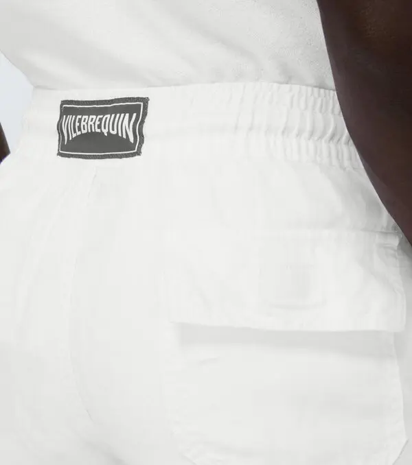 Vilebrequin Linen Drawstring Trousers - White