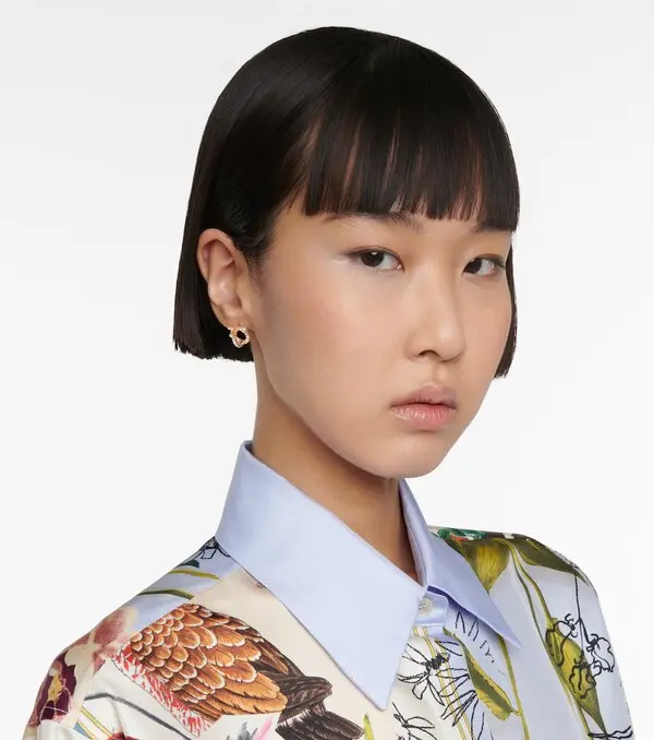 FERRAGAMO Gancini Crystal-embellished Earrings
