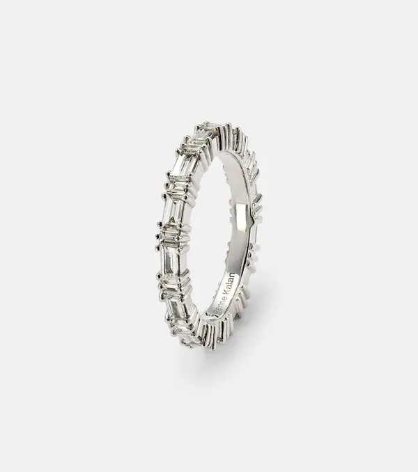 SUZANNE KALAN 18kt White Ring With Diamonds - Gold