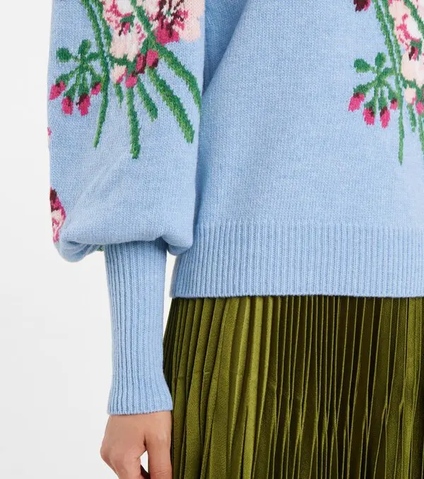 Gucci Floral Intarsia Wool Sweater - Multicoloured | Editorialist