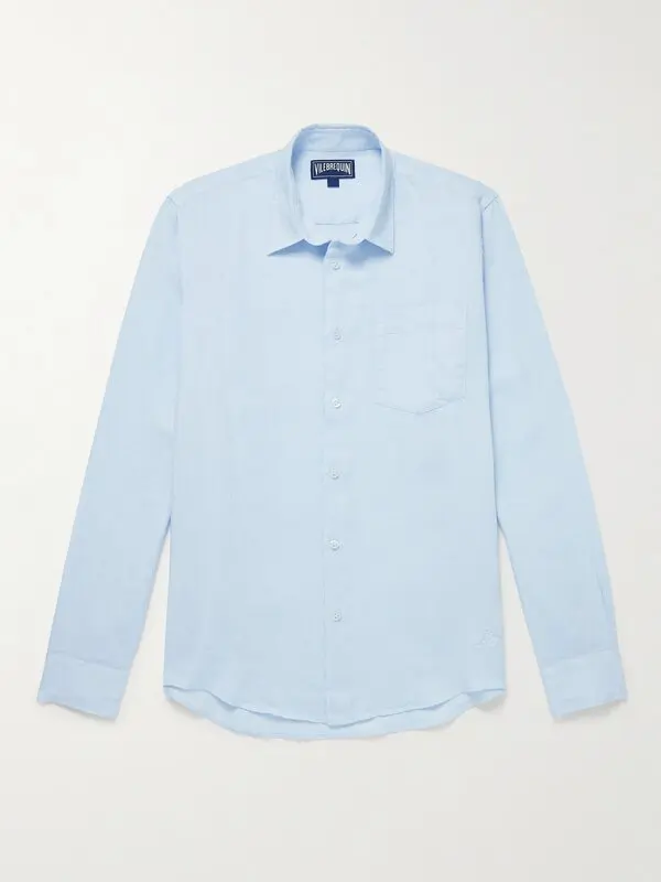 Vilebrequin Caroubis Linen Shirt - Blue