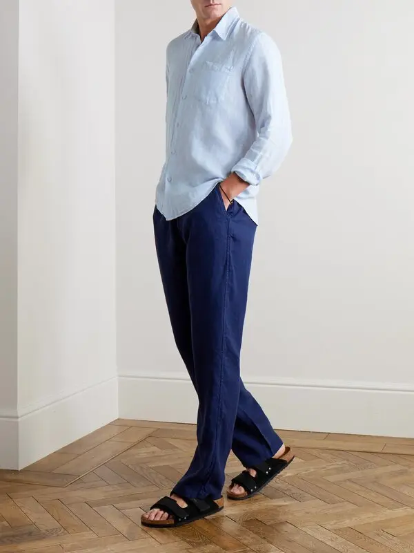 Vilebrequin Caroubis Linen Shirt - Blue