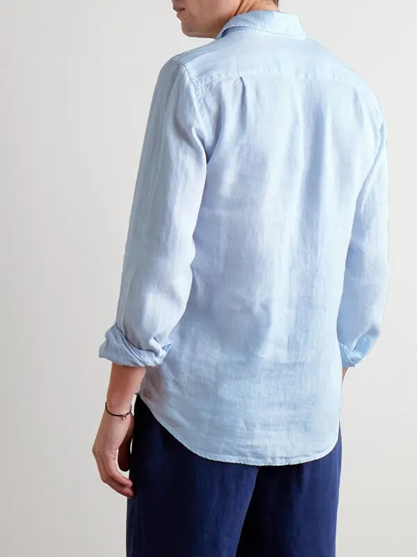 Vilebrequin Caroubis Linen Shirt - Blue