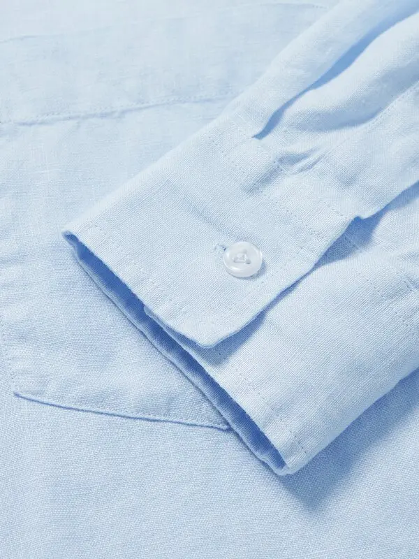 Vilebrequin Caroubis Linen Shirt - Blue