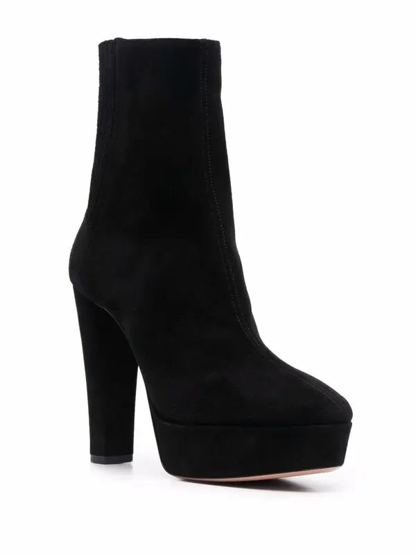AQUAZZURA Sue High-heel Boots - Black
